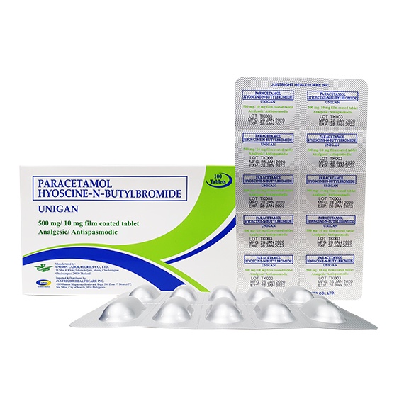 Unigan 500 mg / 10 mg Tablet - 20s | Shopee Philippines