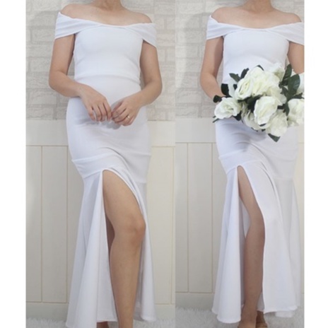 LONG GOWN PASTEL COLORS WEDDING GOWN ENTOURAGE GOWN WEDDING ATTIRE ...