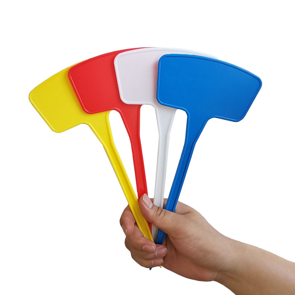 8 Pcs Plastic Waterproof Lengthened T-shaped Plant Label Gardening ...