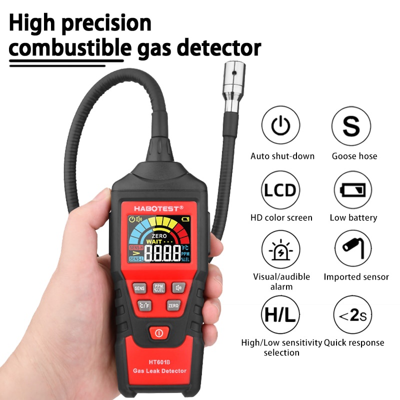 Combustible Gas Detector Ht601 Series Portable Household Gas Leak