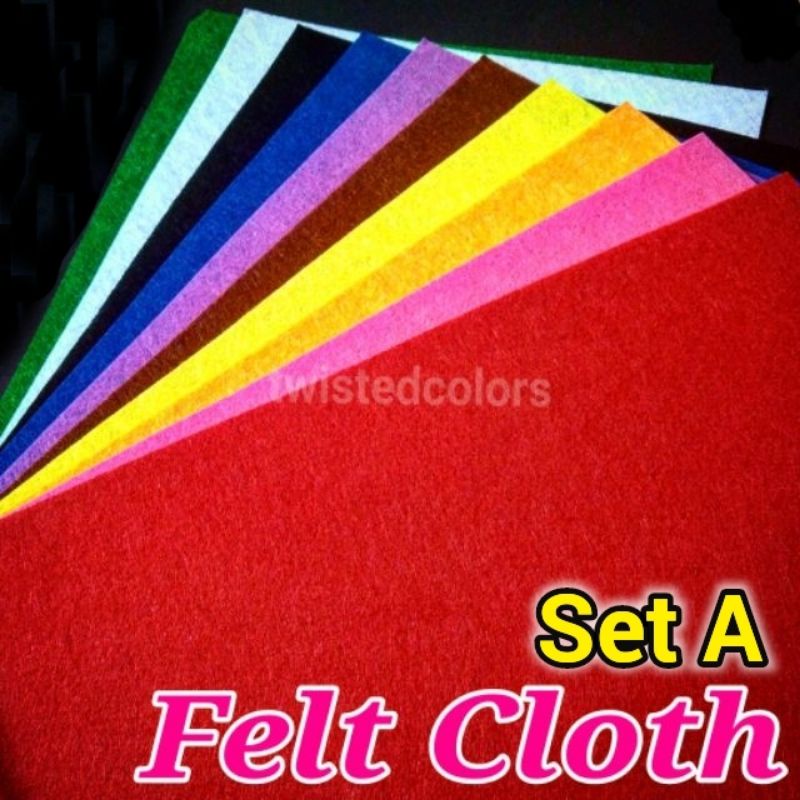 Felt Cloth Multicolor 10Pcs Per Pack | Shopee Philippines
