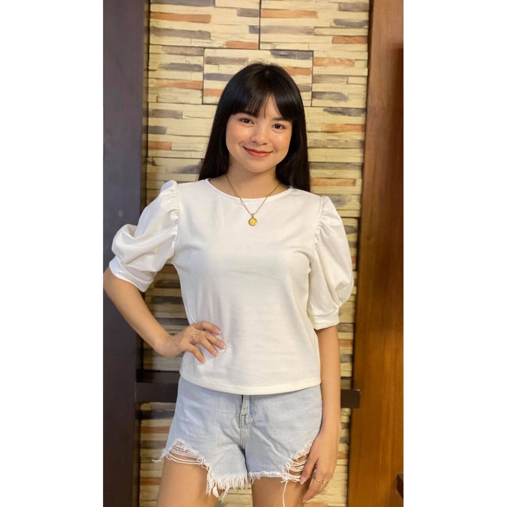 Zoora Zenna Puffs leeves Top Office Blouse Mall Quality Regular size ...