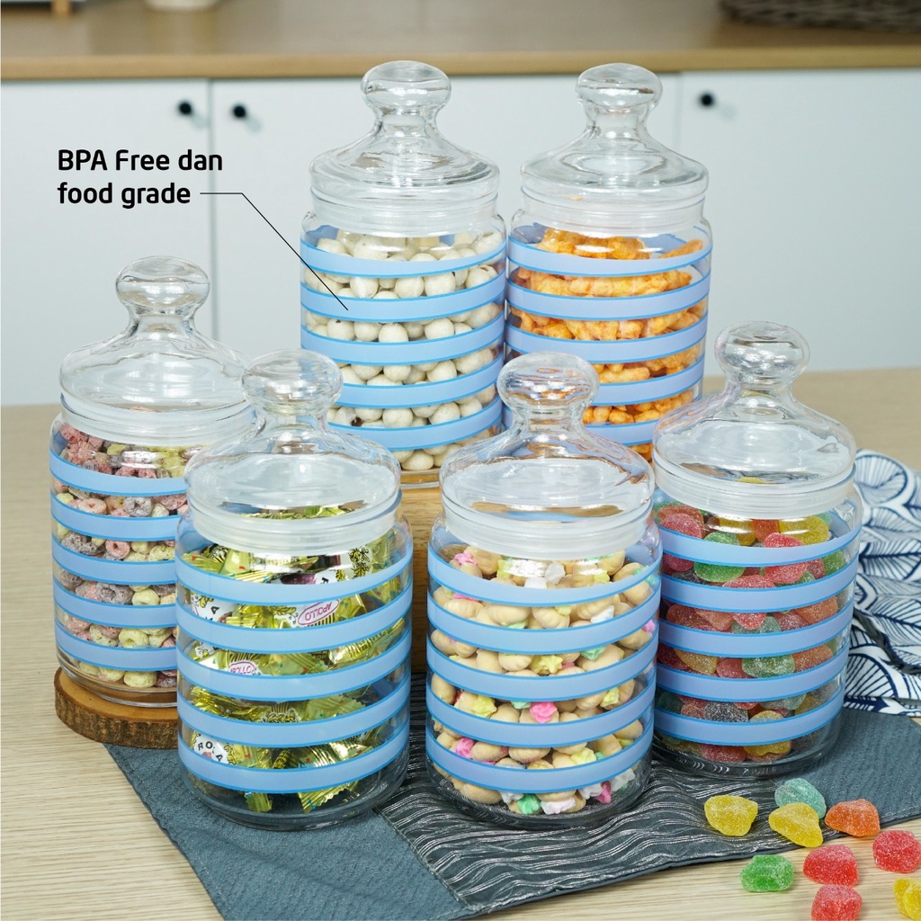 Luminarc Spiral Blue Club Jar Jar 1 Lt Unique Spiral And Elegant Motif ...