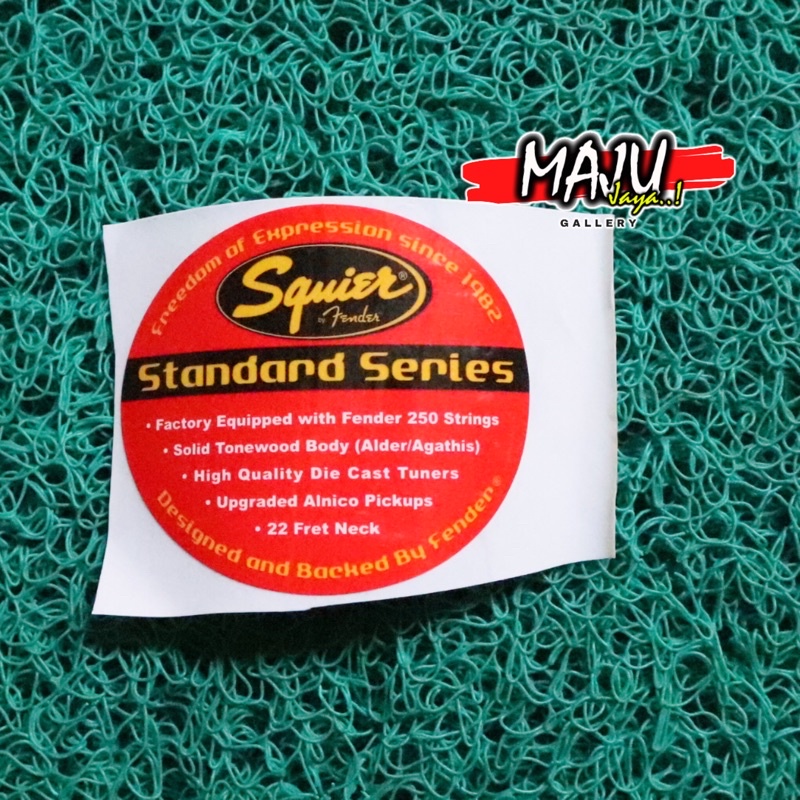 Standard series squier electric guitar pickguard sticker | Shopee ...