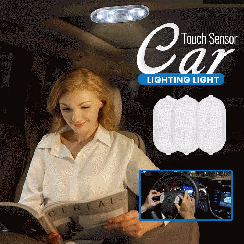 Car Interior Dome Light Finger Touch Sensor Reading Lamp Magnetic ...
