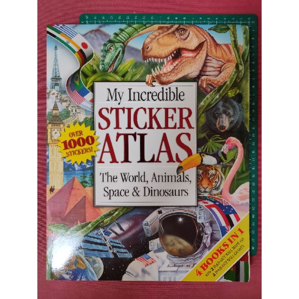 My individual sticker atlas. The world, animals, space, and dinosaurs ...