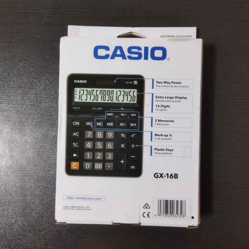 Casio GX-16B Desktop Calculator 16 digits original with Warranty Card | Shopee Philippines