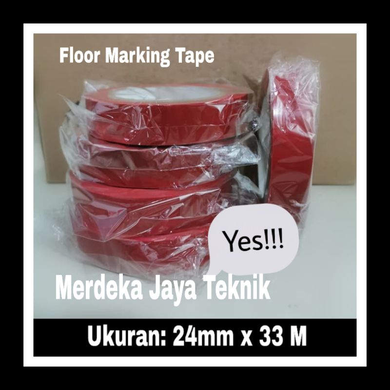 MERAH Floor Marking Insulation Duct Tape Type Floor Line Floor Marking ...