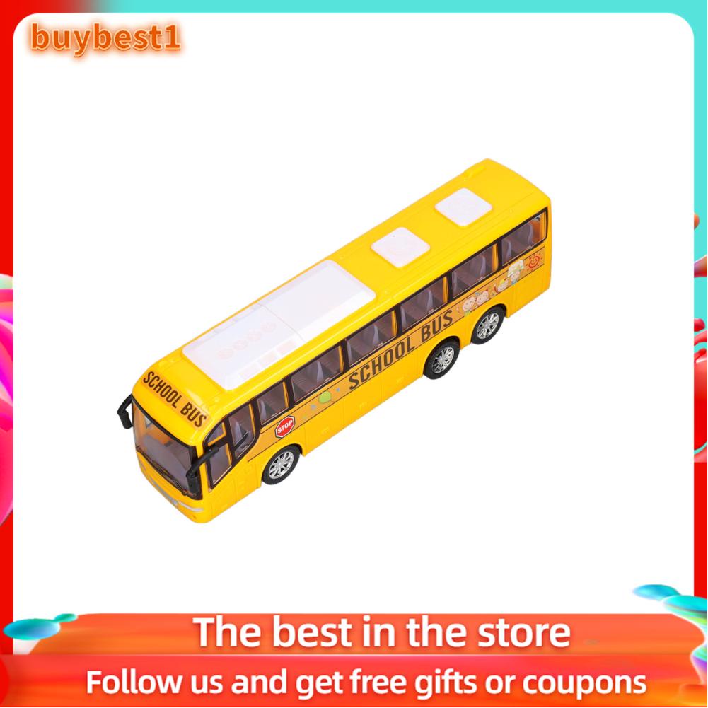 Buybest Mini Bus Model Car Toys High Simulation Inertia For Above 3 ...