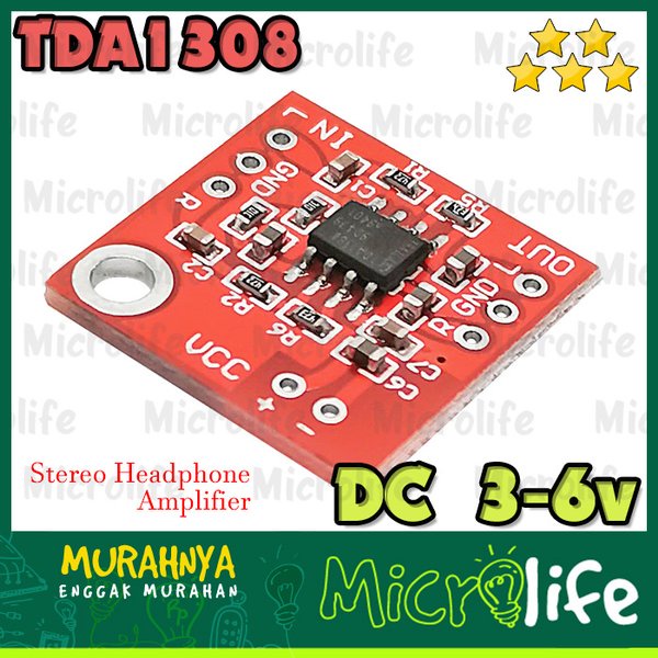 Stereo Headphone Amplifier Board TDA1308 DC 3-6V Module | Shopee Philippines