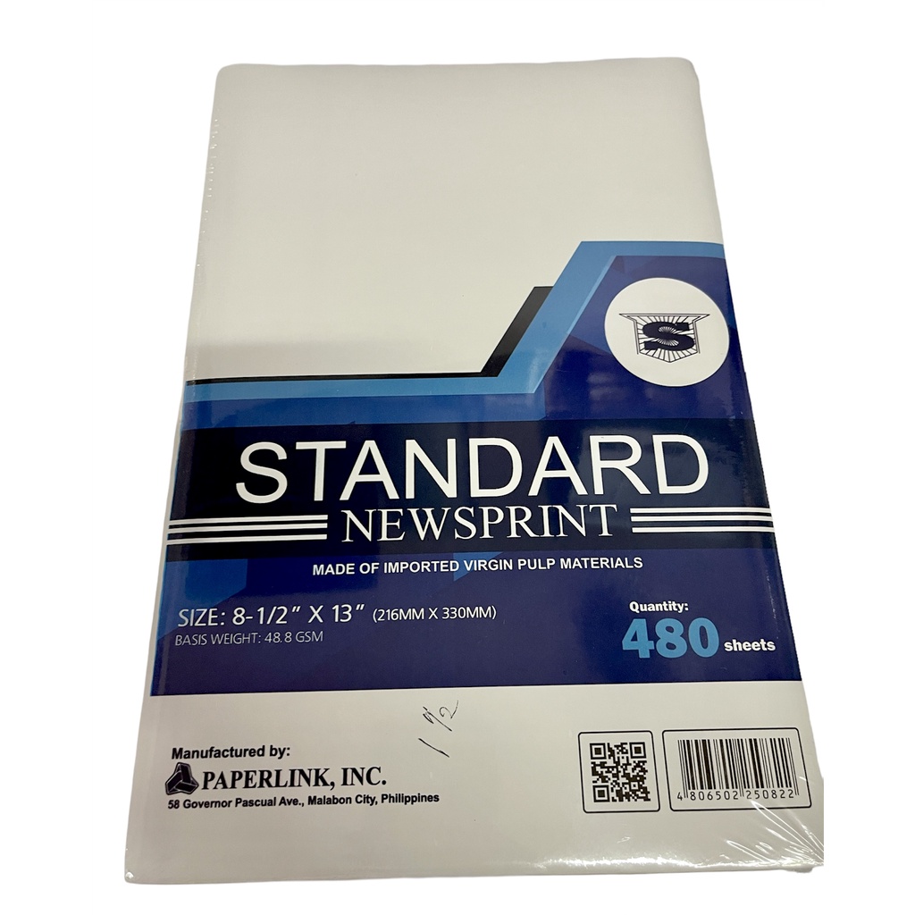 Newsprint Paper Standard l Long & Short l 480 Sheets l 48.8GSM l Sold ...