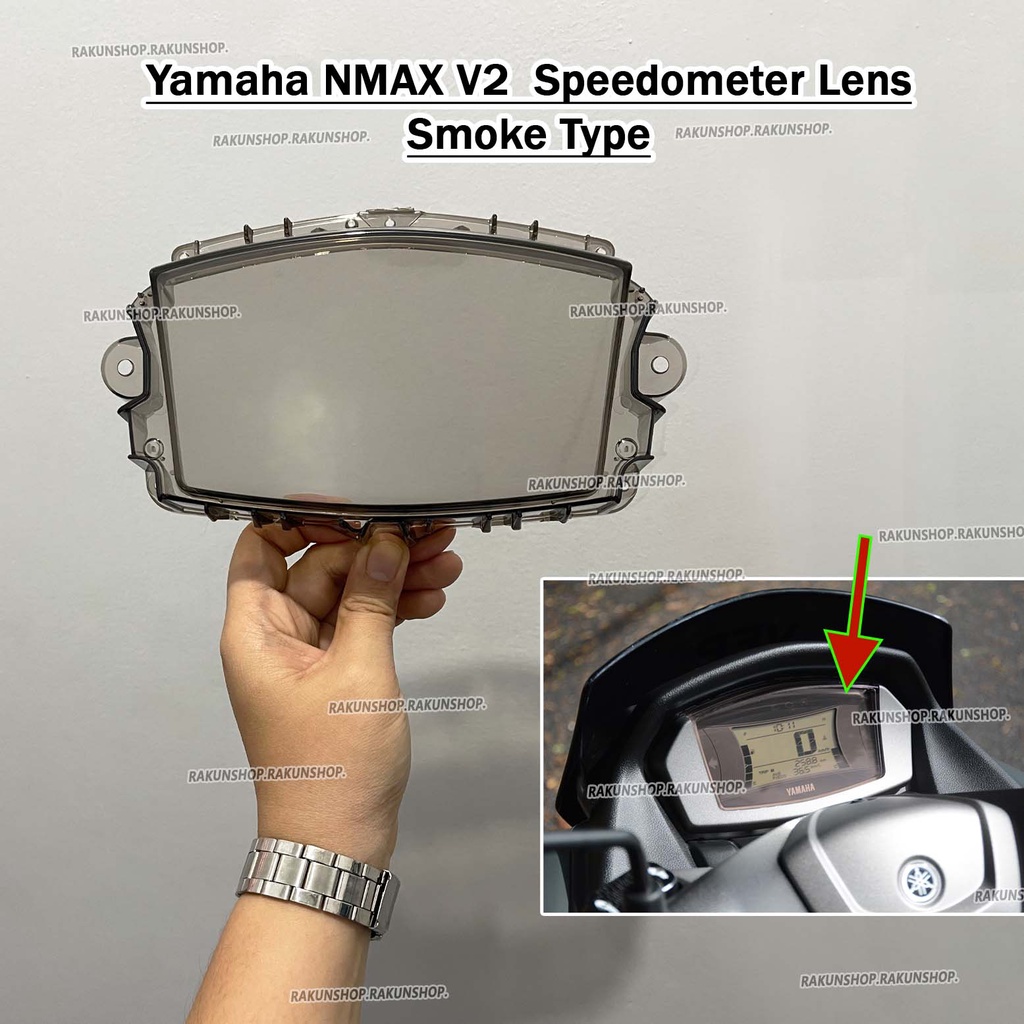 Yamaha NMAX V2 Speedometer panel lens OEM replacement SMOKED Plug and ...