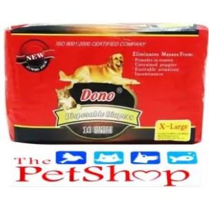 Dono Dog Disposable Female Diapers Extra Large 10's (Original RED ...