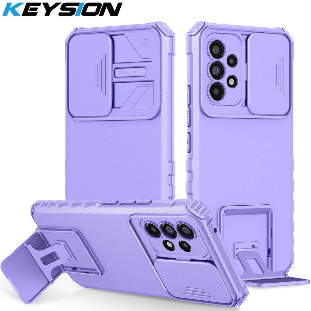 KEYSION Shockproof Case for Samsung A52S 5G A72 A32 5G Push Pull Camera ...