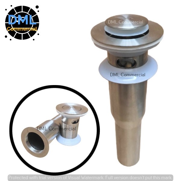 (DML-1007) 1 PC Stainless Sink Pop Up Drain PUSH Type Sink Deodorant ...