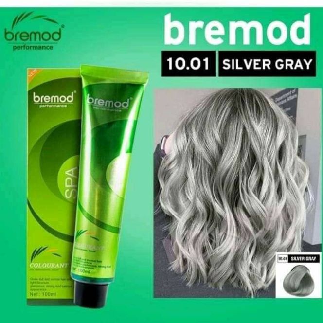 Bremod Haircolor 10.01 (Silver gray) | Shopee Philippines