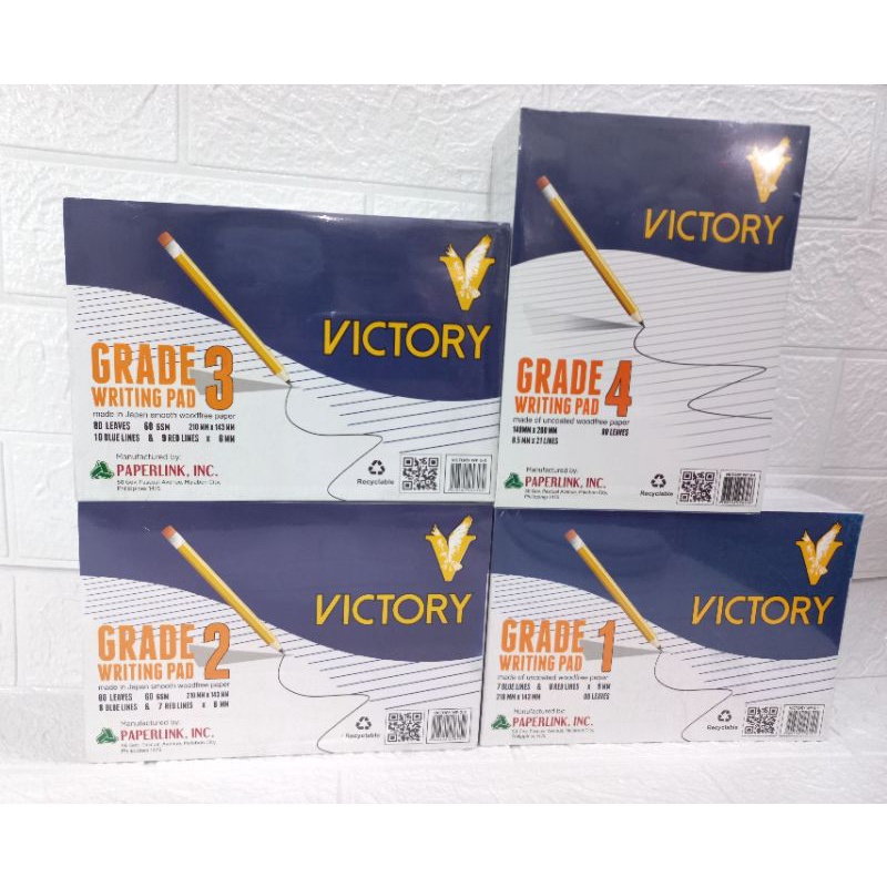 10 Pads Victory Writing Pad 80 Leaves | Shopee Philippines
