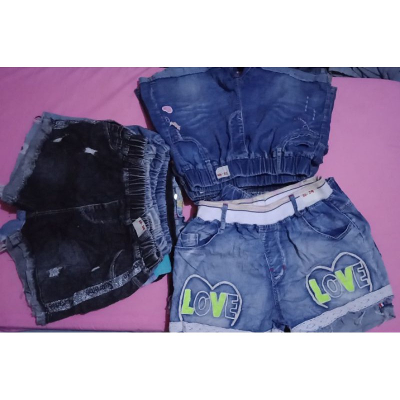 Kids Denim Shorts (lhen) | Shopee Philippines