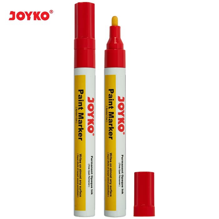 MERAH JOYKO PTM40 Red Permanent Paint Marker/Red Paint Marker | Shopee ...