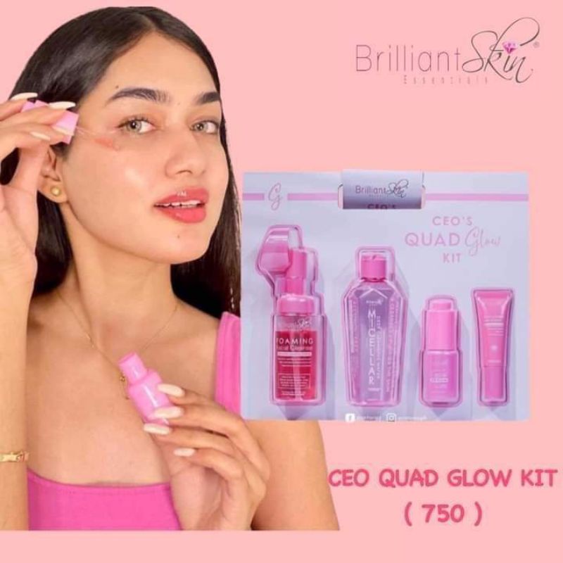 Brilliant CEO's Quad Glow Kit | Authentic COD | Shopee Philippines