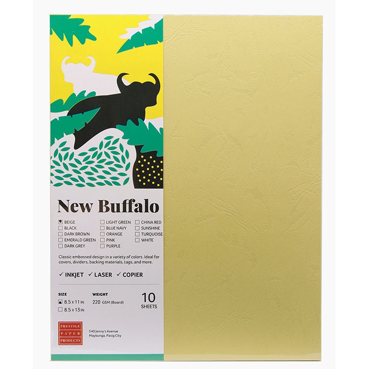 New Buffalo Specialty Paper Boards 220gsm 10sheets per pack | Shopee ...
