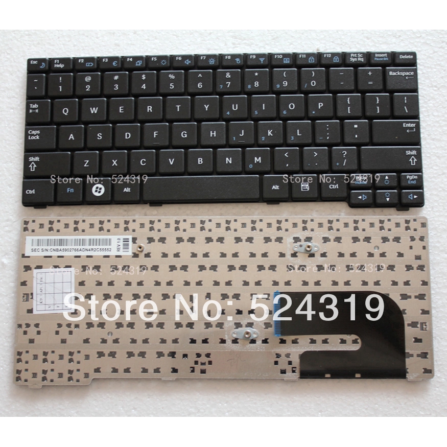 2021 keyboard for Samsung N148 N150 N151 NB20 NB30 N143 N158 N130 N145 ...