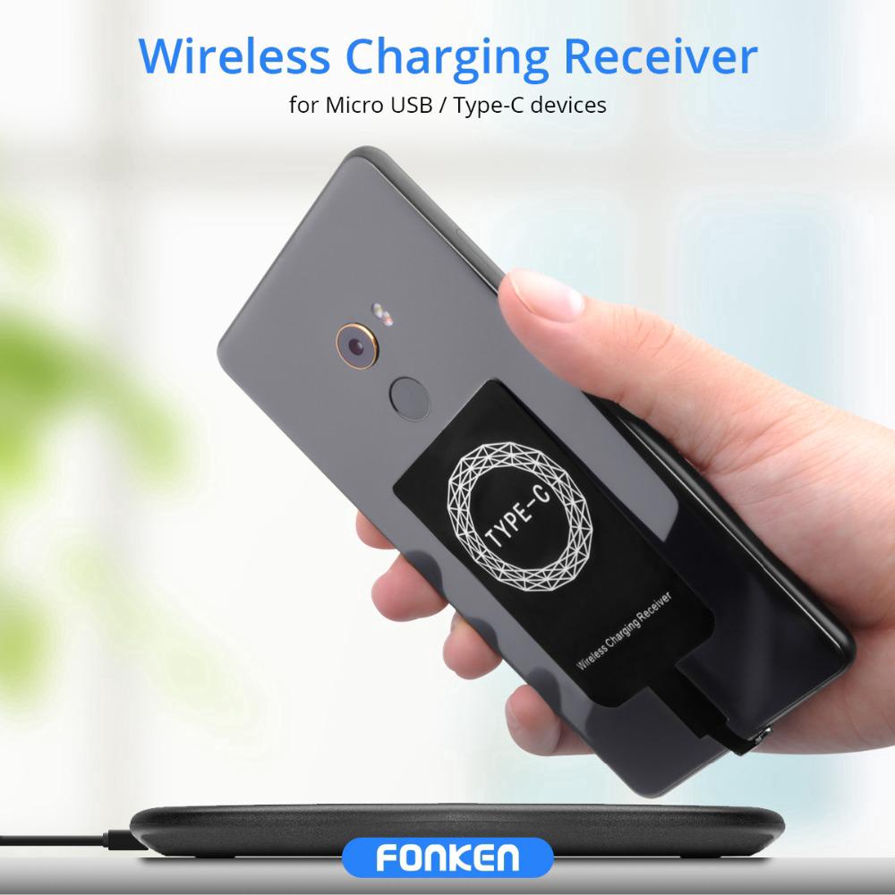 USB Wireless Charger Universal Android Micro USB Type-C Qi Wireless ...