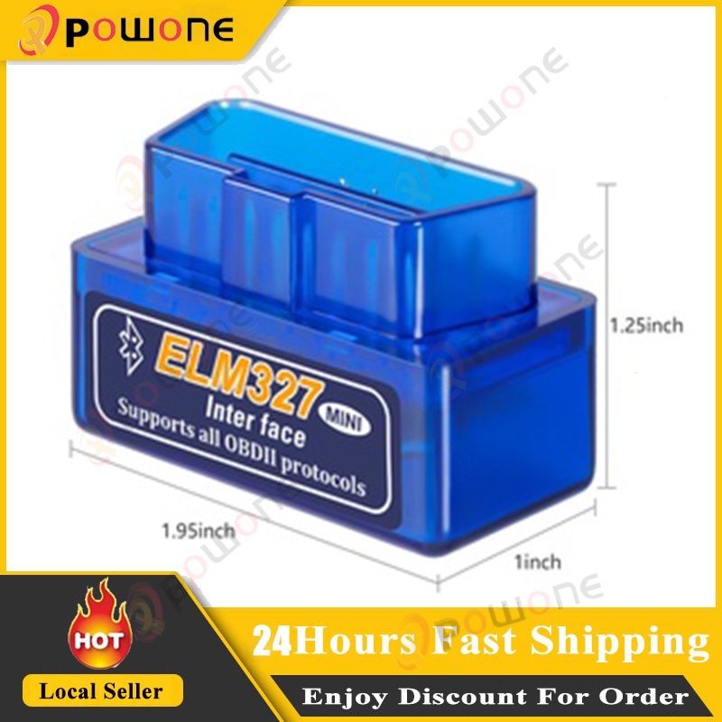 OBD mini ELM327 Bluetooth OBD2 V2.1 Auto Scanner OBDII 2 Car Tester ...