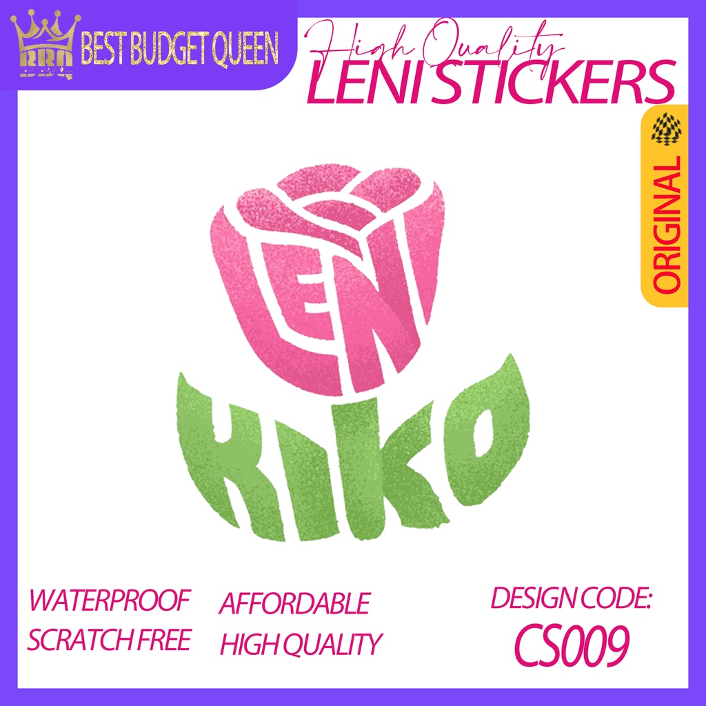 Leni Robredo Laminated waterproof Vinyl Stickers 2022 election sticker ...