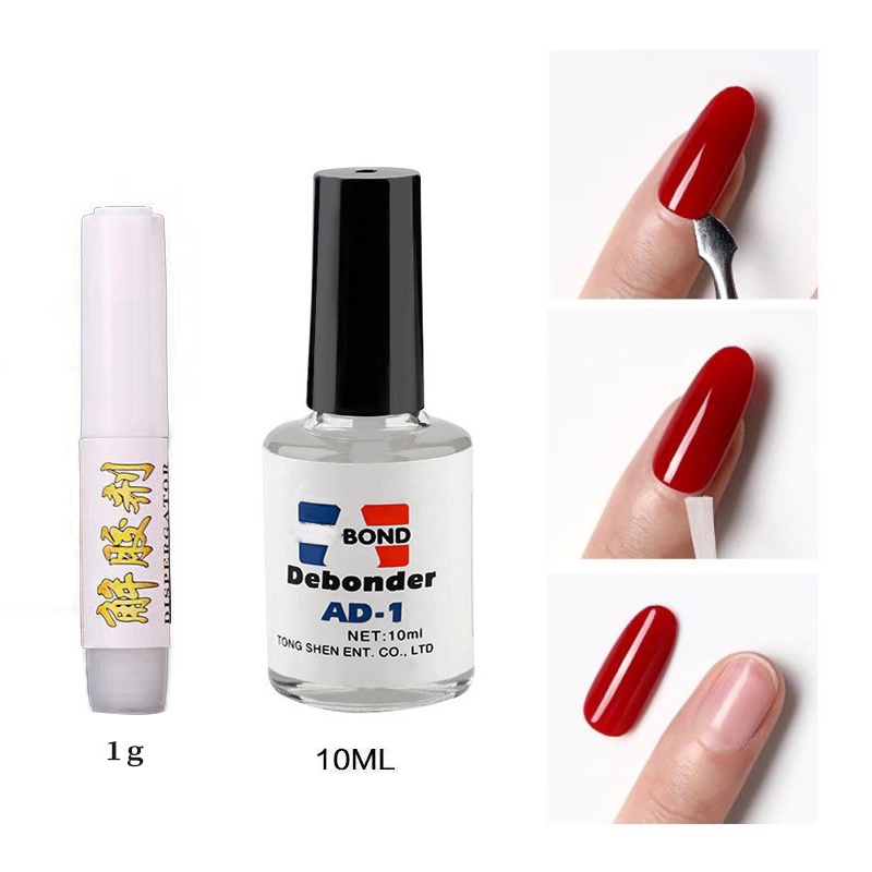 LILY'CUTE 1PC 1g/10ML Debonder for False Nails Glue Remover Rhinest1 ...