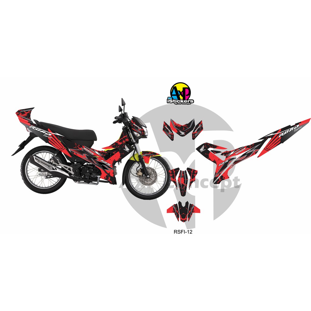 Honda RS125 FI Decal Kit RSFI-12 | Shopee Philippines