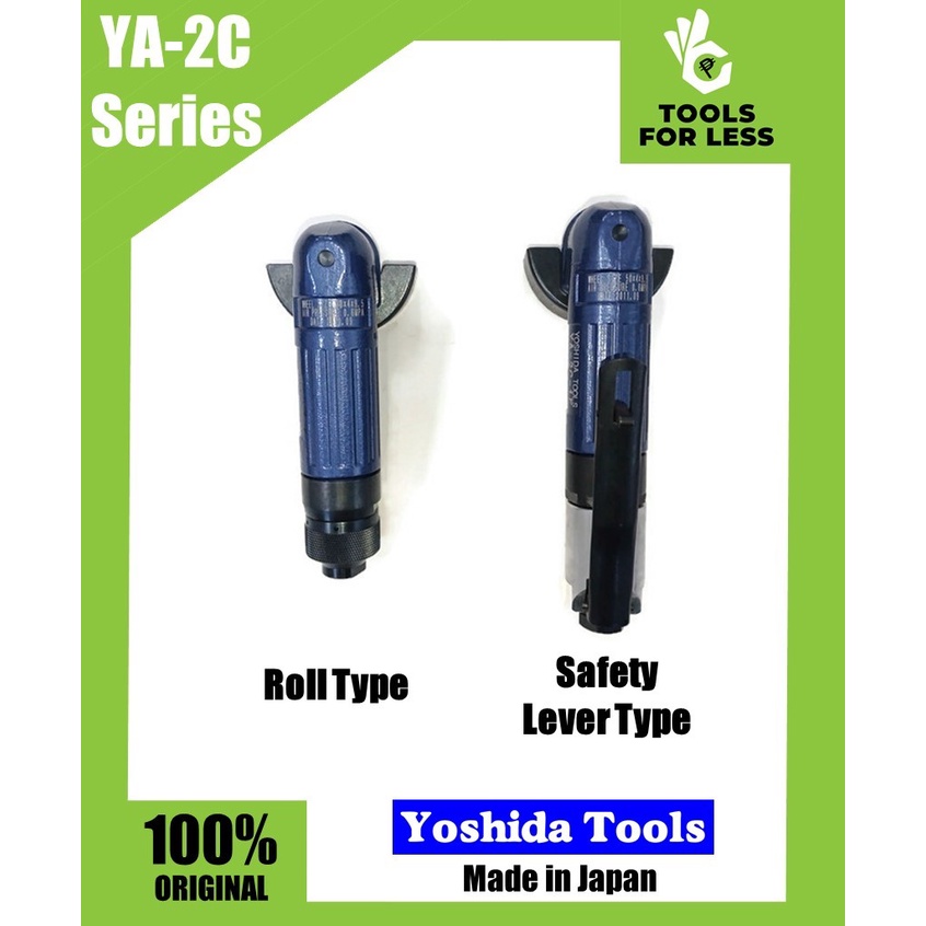 Yoshida Tools Pneumatic Angle Grinder YA-2C series (Roll & Safety Lever ...