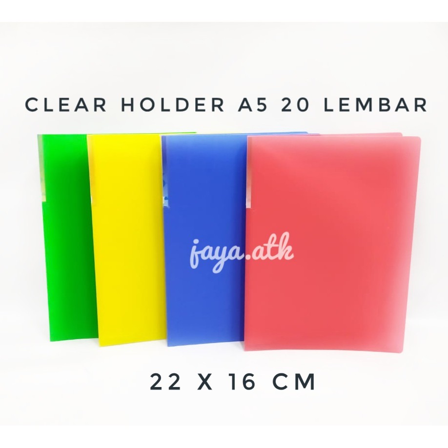 Plastic MAP DOCUMENT MAP CLEAR HOLDER A5 20 SHEETS SMALL DOCUMENT MAP ...