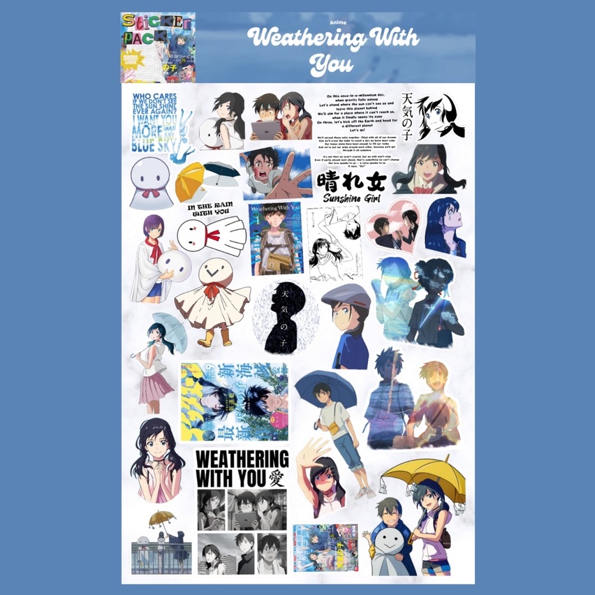 Weathering with You Sticker Sheet | Shopee Philippines