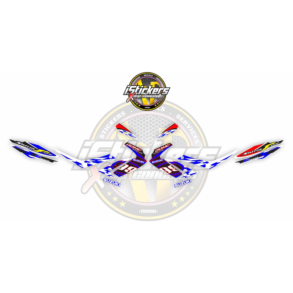 Decals for Suzuki Raider 150 2nd Gen New Breed 99 Design (Laminated ...