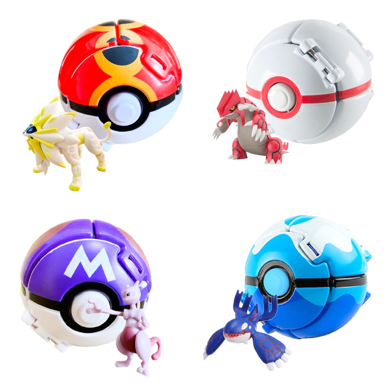 Pokemon Pokeball Anime Figure Pikachu Squirtle Pocket Monster Variant ...