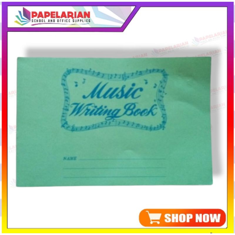 MUSIC WRITING BOOK VANDA 1/2 CROSSWISE SIZE | Shopee Philippines