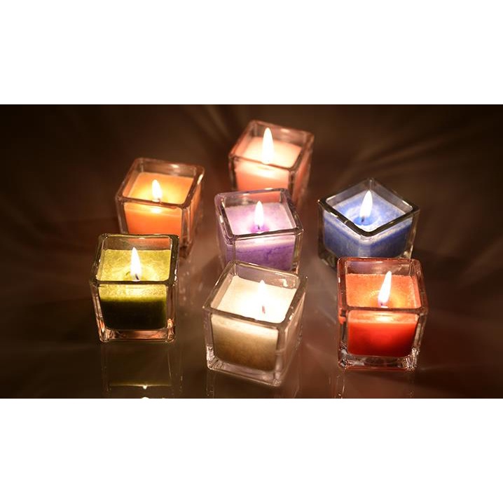 Square glass candle scented candle | Shopee Philippines