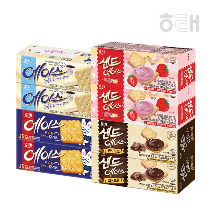 HAITAI Ace Cracker ORIGINAL / CHOCOLATE AND STRAWBERRY | Shopee Philippines
