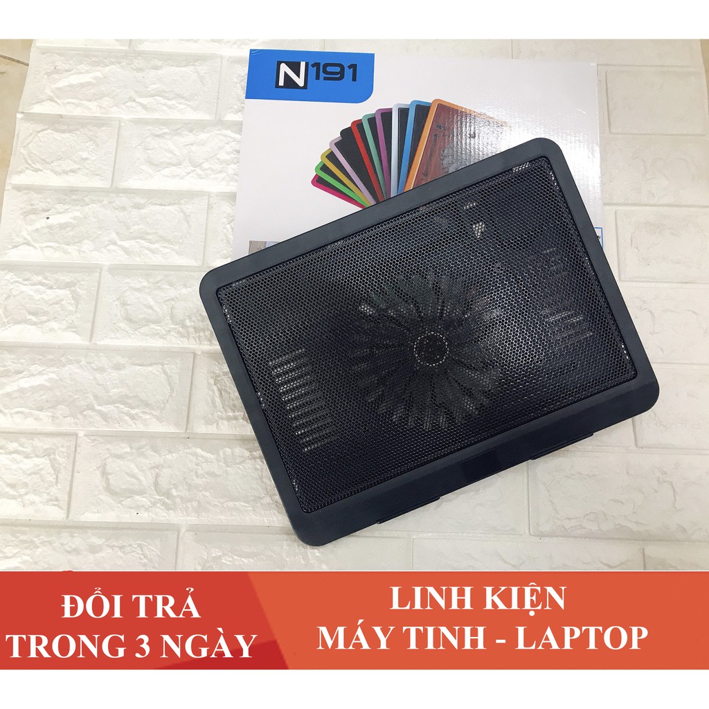 Cooler fan base for laptop N191 large fan with LED light | Shopee ...