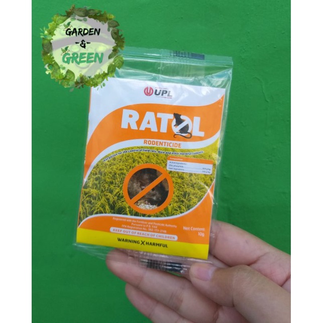 Ratol Rodenticide Rat Poison 10g | Shopee Philippines