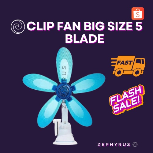 Portable Clip Fan Big Size 5 Blade home Electric Clip Fan | clip fan ...