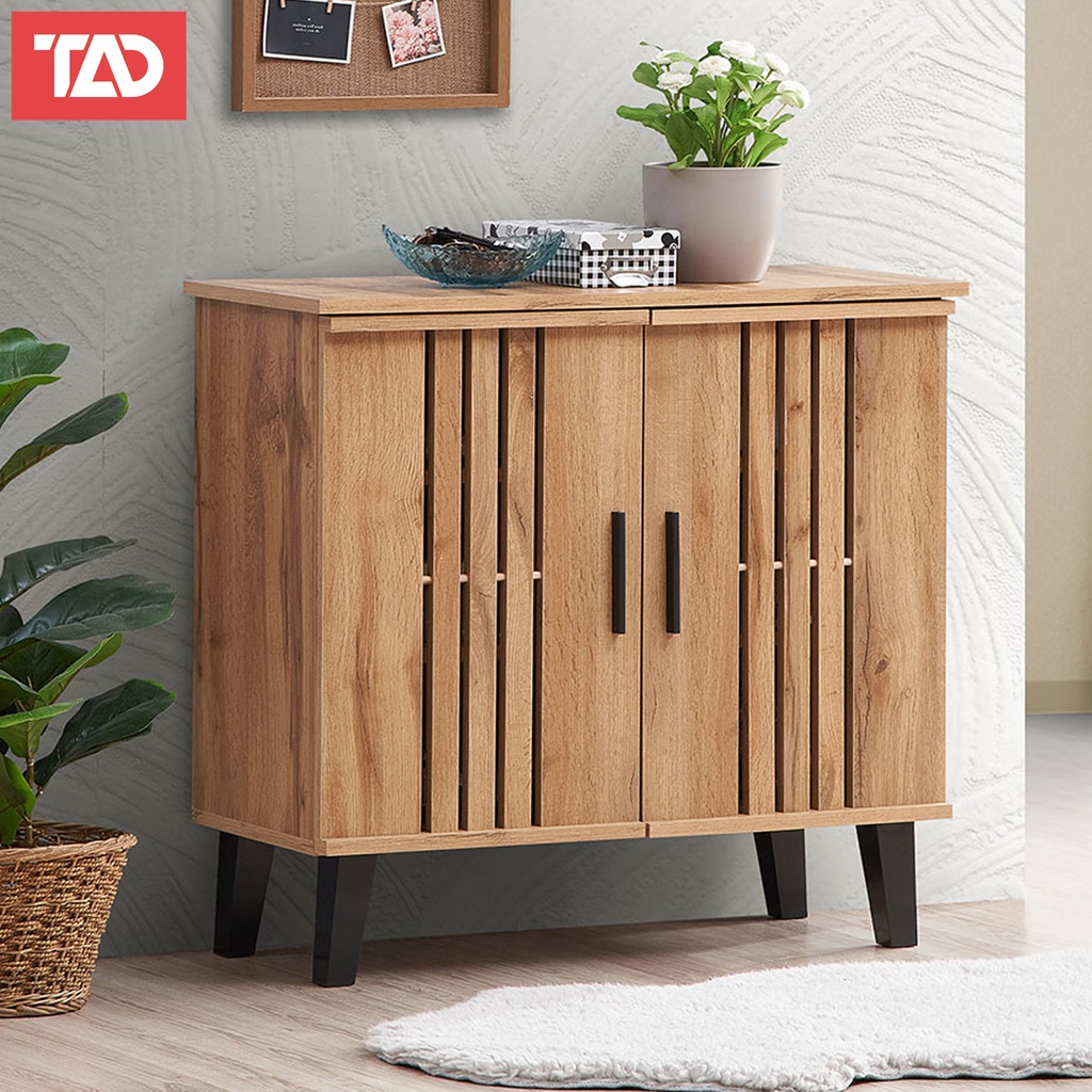 TAD BONNIE 2 WOODEN SHOE CABINET, SHOE RACK, SHOE STORAGE WITH 2 DOOR ...