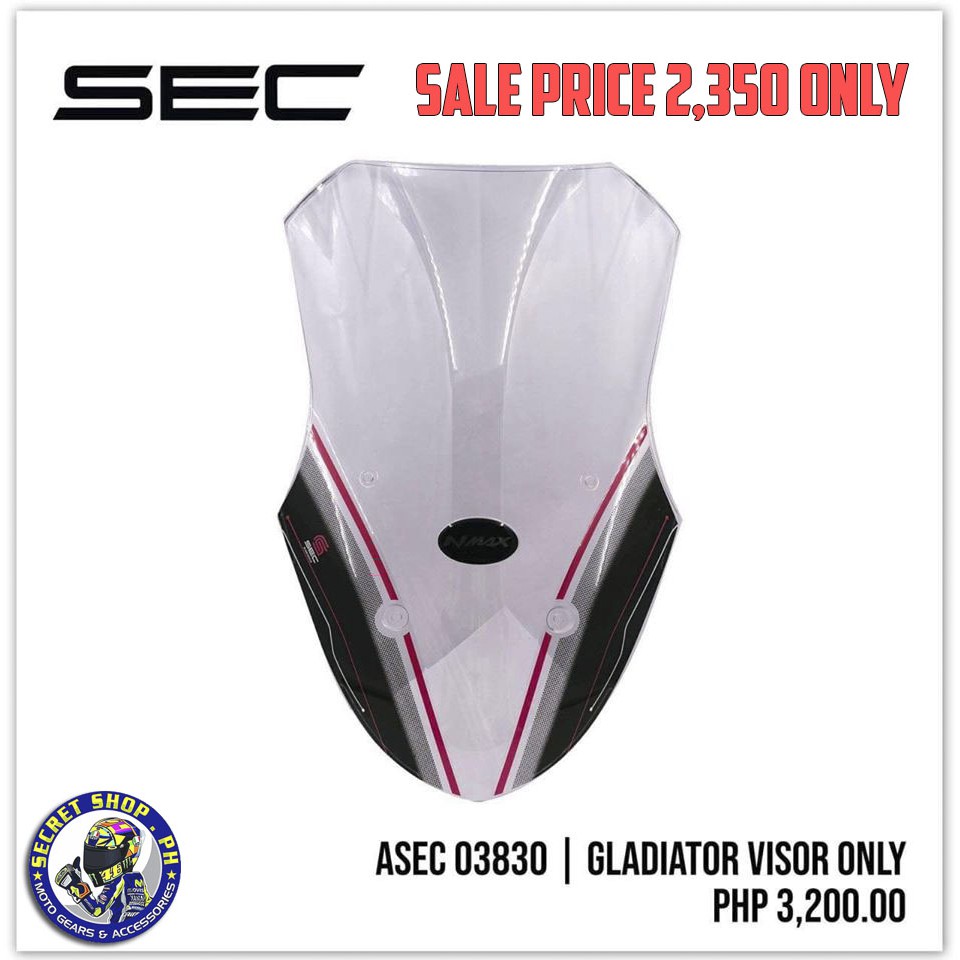 SEC GLADIATOR WINDSHIELD (NMAX) | Shopee Philippines