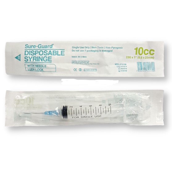 (MIX-J) Sure-Guard Disposable Syringe with Needle (Per Piece) |Medical ...