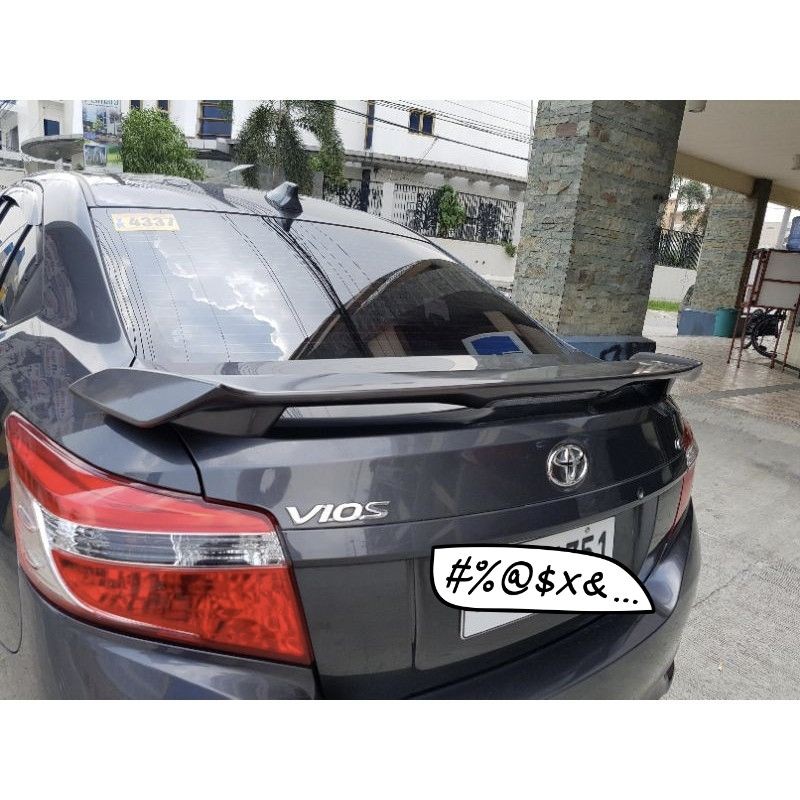 Toyota Vios TRD Spoiler Matte Black | Shopee Philippines