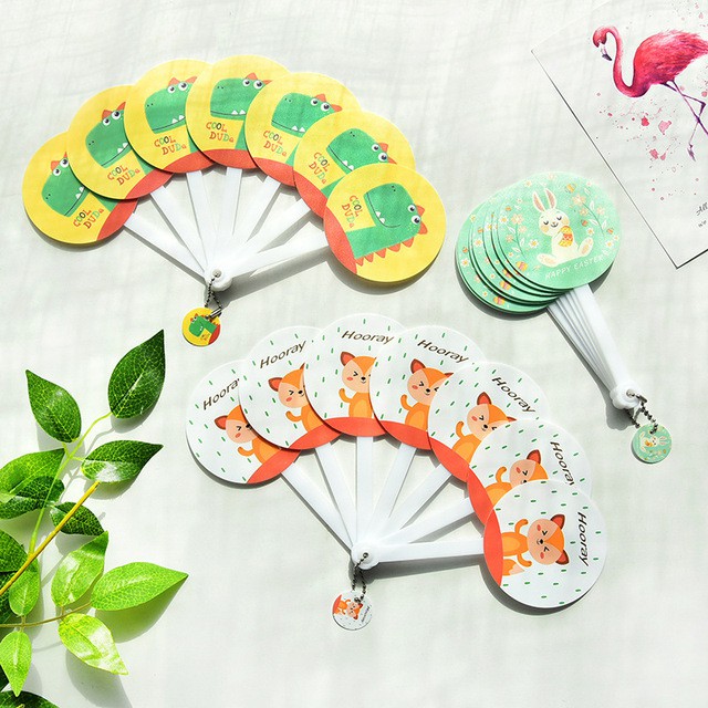 [LIQUIDATION] [ROUND Folding FAN] HotTrend Summer Folding Plastic ...