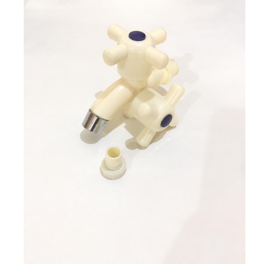 Branch Faucet Baling PVC Shower Water Faucet Double Plastic Hand ...