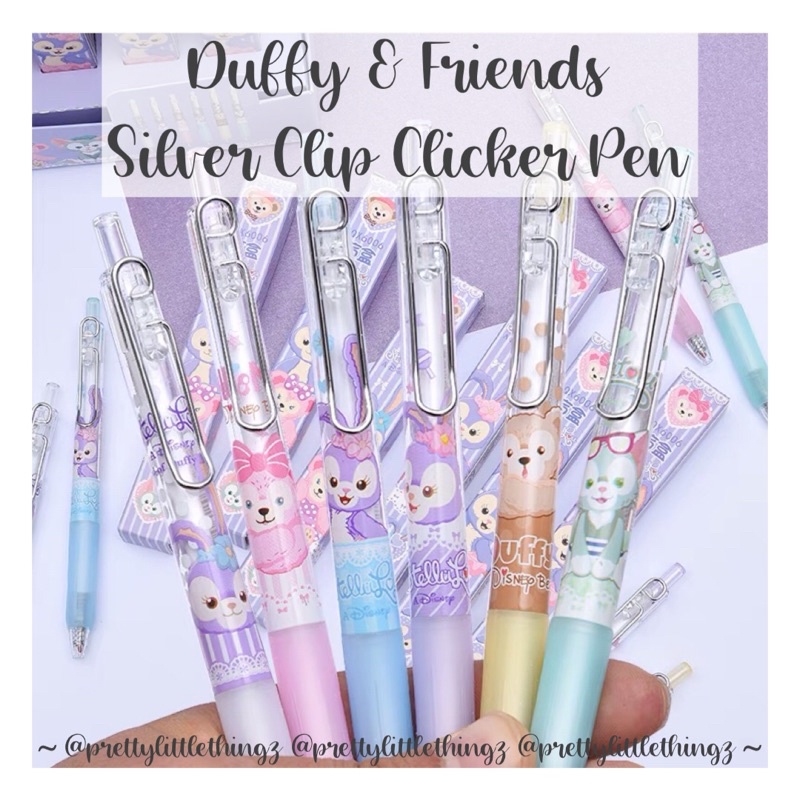* SG * Duffy & Friends Silver Clip Clicker Pen (Stella Lou, Shellie May ...