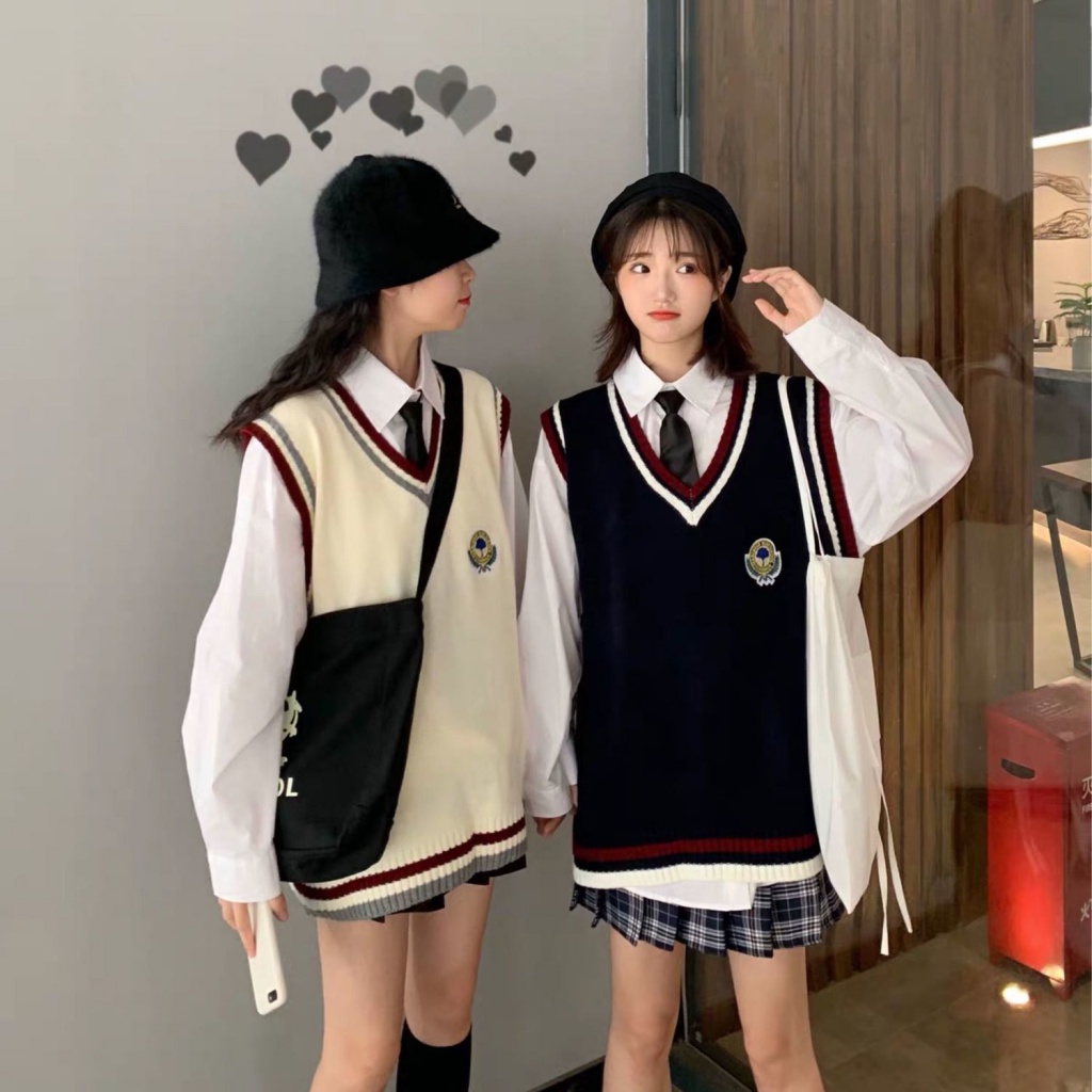 Two-Piece Suit/One-Piece College Style Sweater JK Uniform Student ...